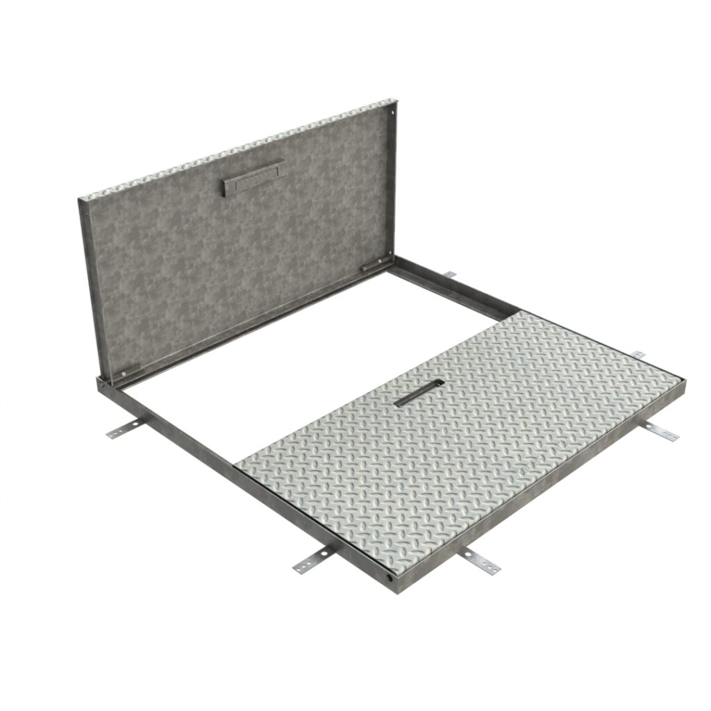 Trappe vide sanitaire acier galvanisé - plusieurs ouvrants amovibles ...